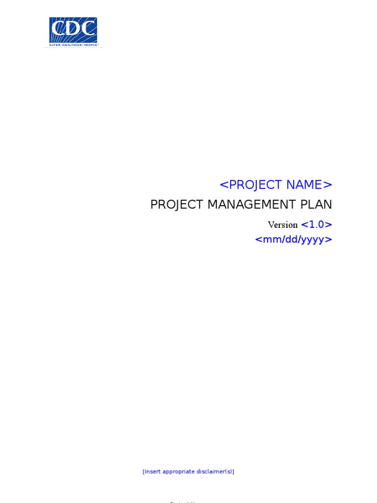 Project Management Plan Template | PDF | Software Bug | Cost Accounting