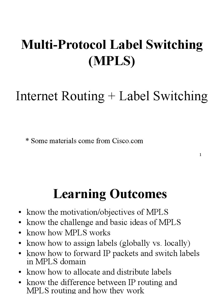 Multiprotocol Label Switching Mpls Internet Routing3035 | PDF | Multiprotocol Label Switching ...