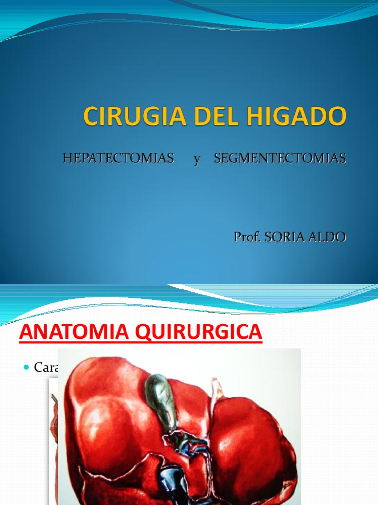 Cirugia Del Higado | PDF | Hígado | Anatomía
