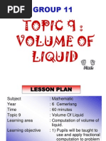 Lesson Plan - Volume Conversion | PDF | Volume | Litre
