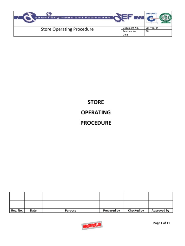 Sop PDF | PDF | Preservation (Library And Archival Science) | Warehouse