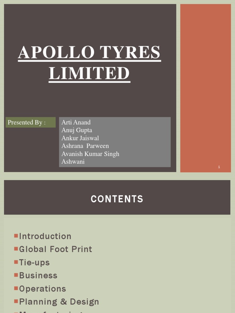 Apollo Tyres 1 | PDF | Tire | Wheeled Vehicles