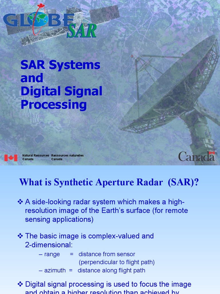 SAR Signal Processing | PDF | Antenna (Radio) | Spectral Density