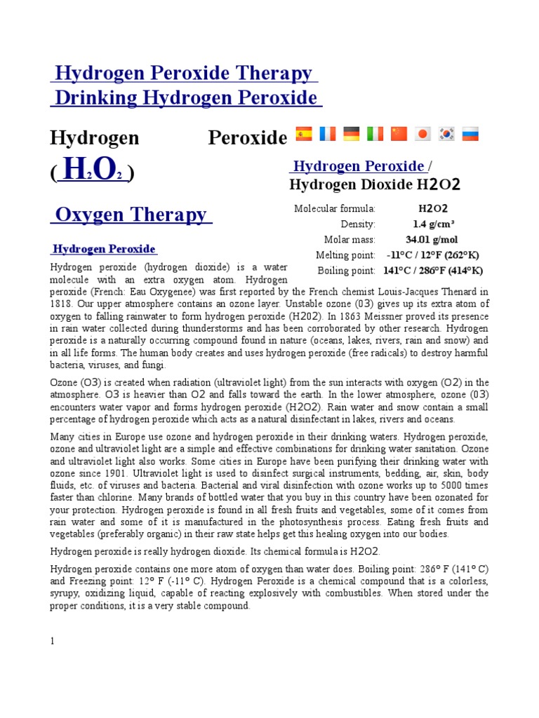 H2O2 + Urine | PDF | Cellular Respiration | Hydrogen Peroxide