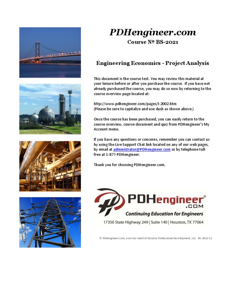 Engineering Econs - Project Analysis | PDF | Net Present Value | Internal Rate Of Return