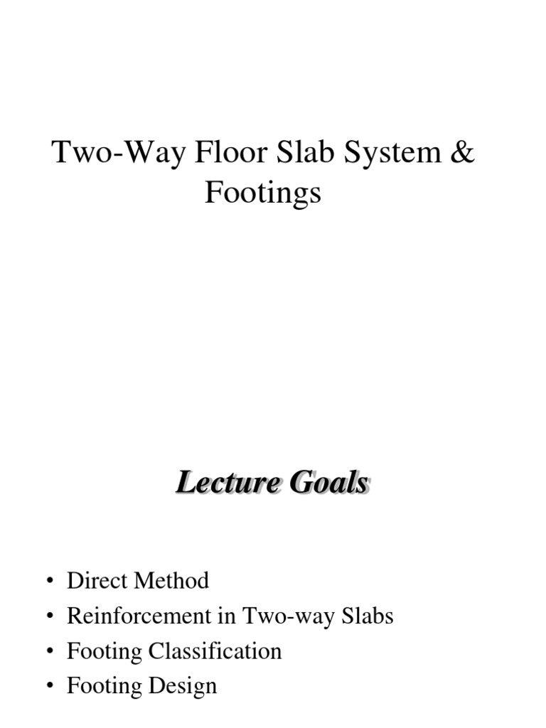 Two Way Slabs & Footings | PDF