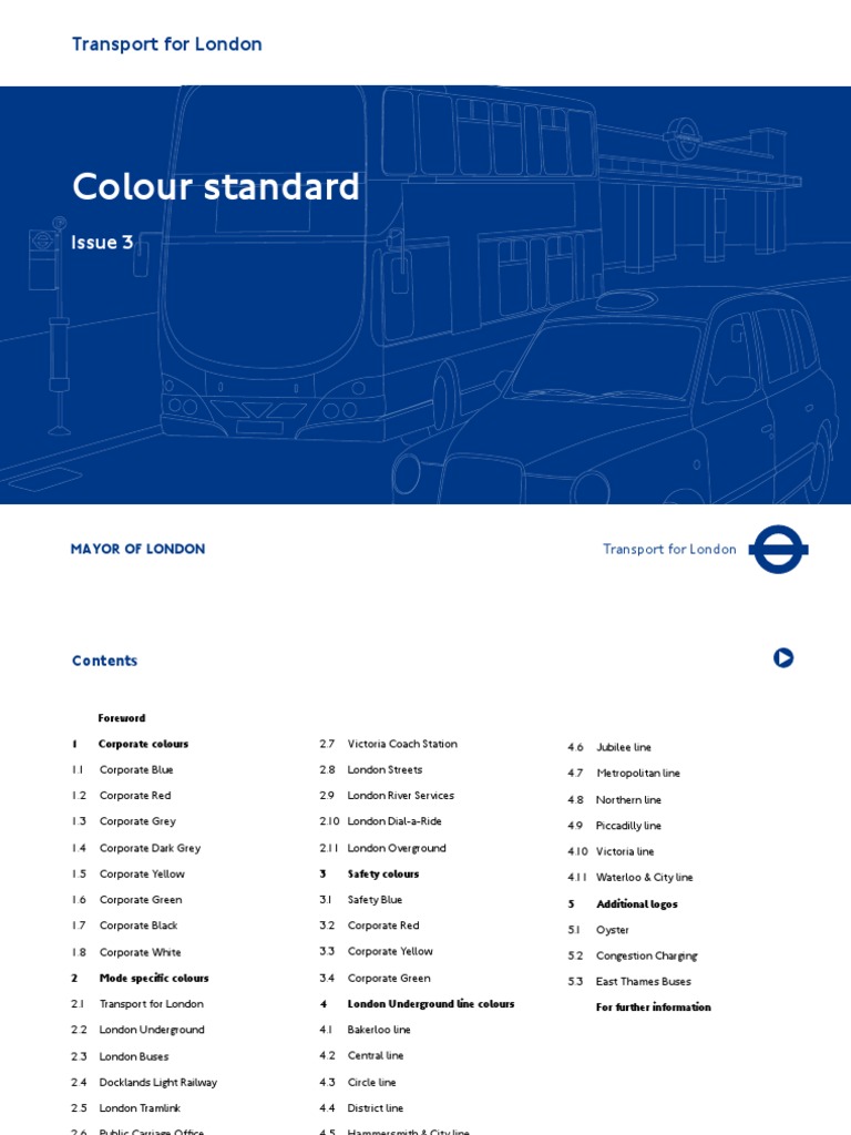 TFL Colour Standard Issue03 | PDF | Rgb Color Model | Qualia