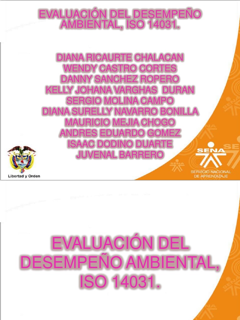 Normas Iso 14031 | PDF