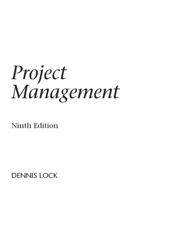 Project Management 9th Cont | PDF | Scheduling (Production Processes ...