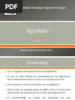 Representación Gráfica de Algoritmos | PDF | Algoritmos | Lenguaje de programación
