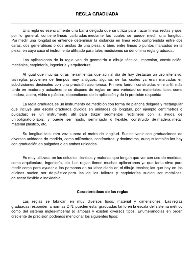 Regla Graduada | PDF | Observación científica | Science