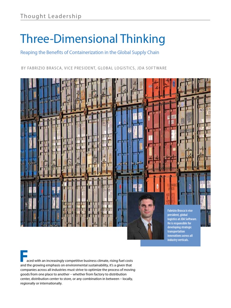 Three Dimensional Thinking | PDF | Containerization | Logistics