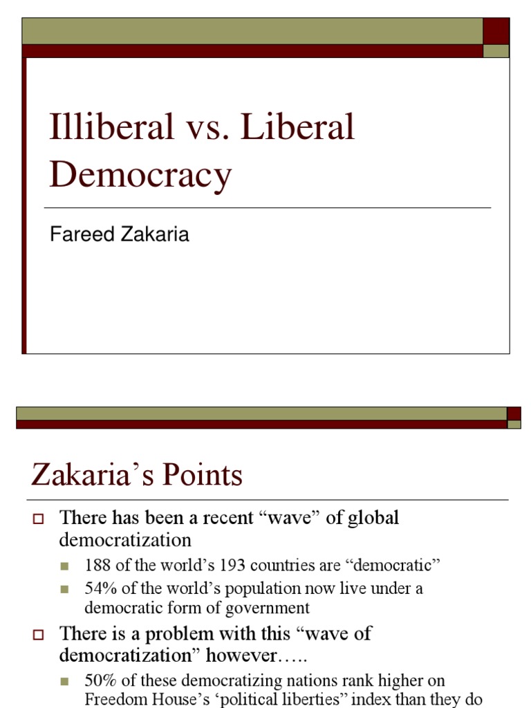 Illiberal Vs Liberal Democracy | PDF | Democracy | Political Ideologies