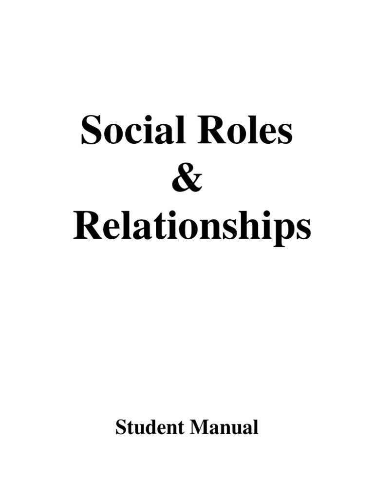 Social Roles Student A4 | PDF | Friendship | Conversation