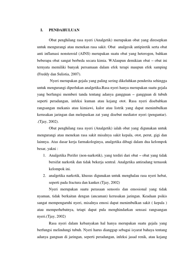 Analgetik File | PDF