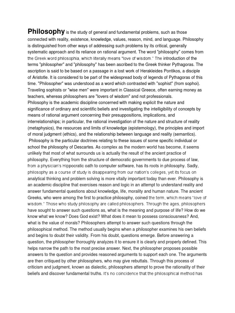 Philosophy | PDF