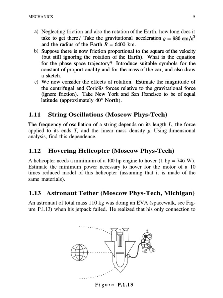 Physics Problems | PDF | Orbit | Force
