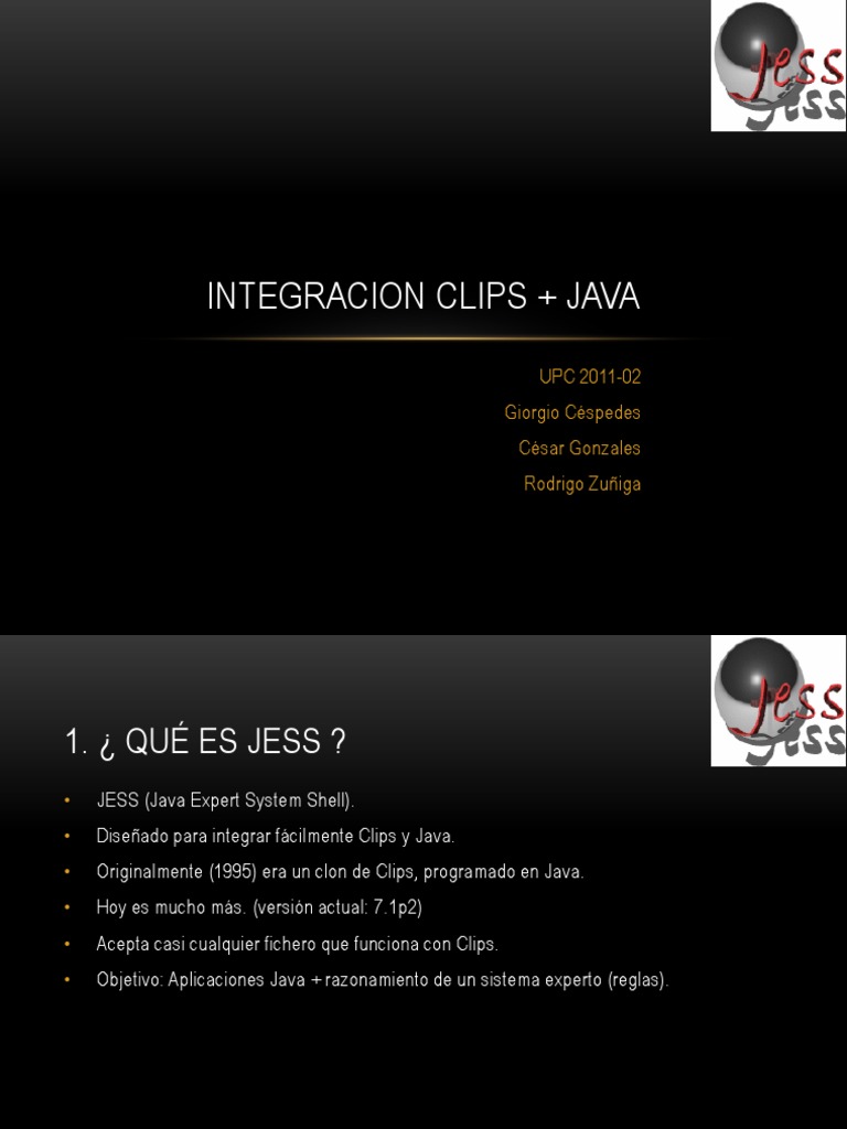 Integración de JESS y CLIPS en Java | PDF | Tecnología