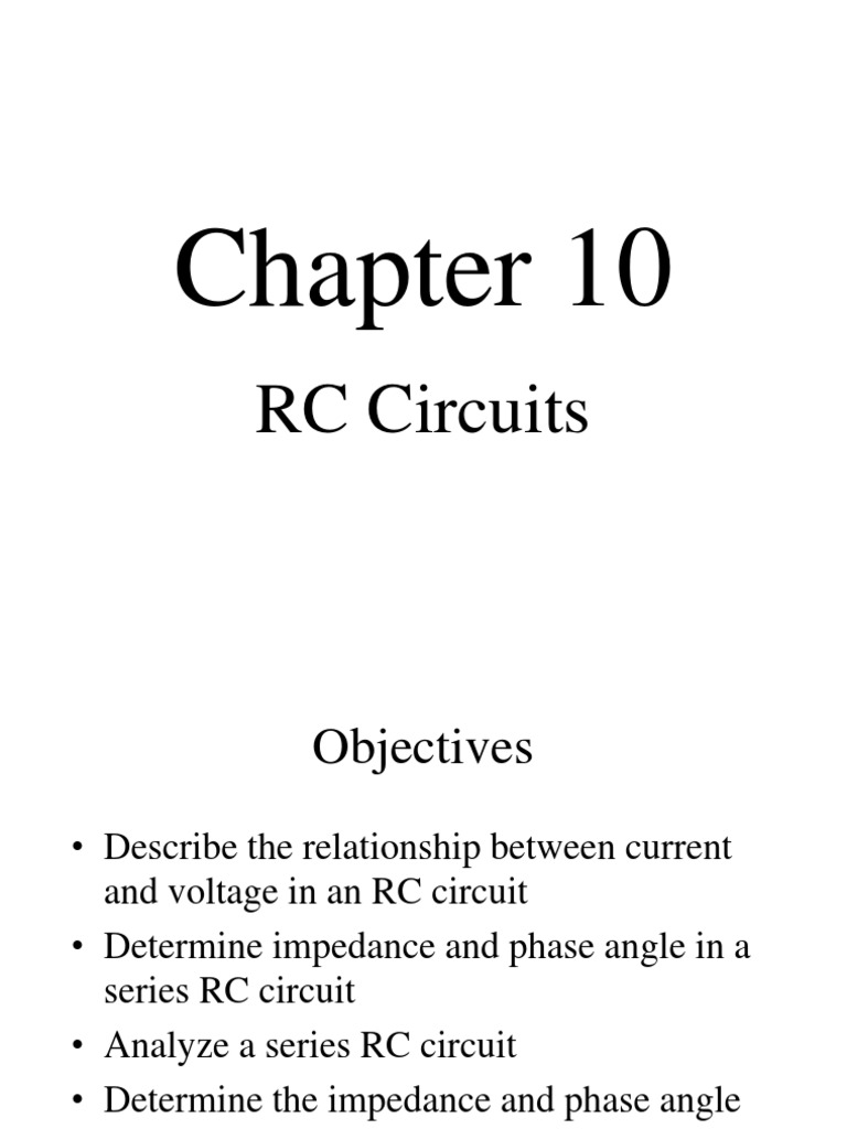 RC Circuit Impedance and Phase Analysis | PDF | Electrical Impedance ...