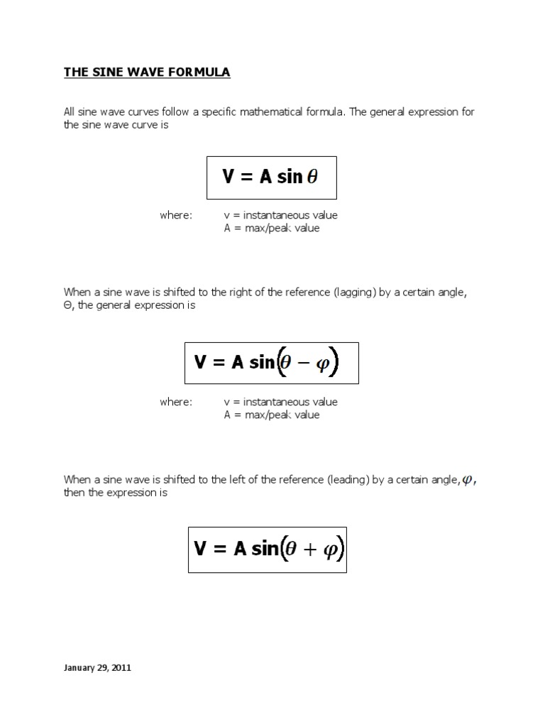 Sine Wave 3 | PDF | Science & Mathematics