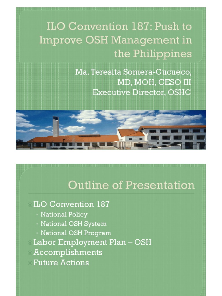 03 - ILO Convention 187 NOSH Congress 2012 | PDF | Occupational Safety ...