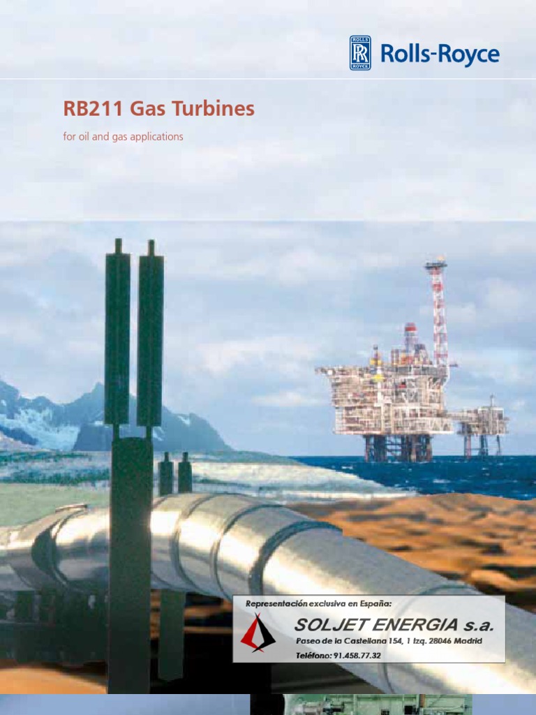 RB 211 Industrial Gas Turbine | PDF | Gas Turbine | Gas Compressor