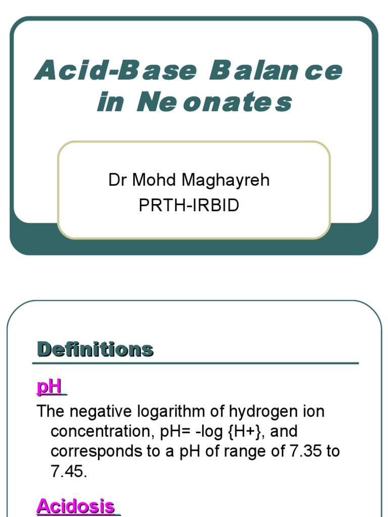 Acid Base Balance | PDF | Intensive Care Medicine | Physiology
