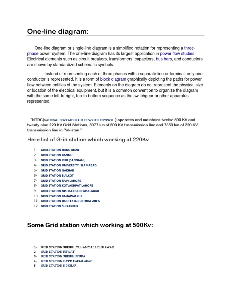 One-Line Diagram of Power Systems | PDF | Technology & Engineering
