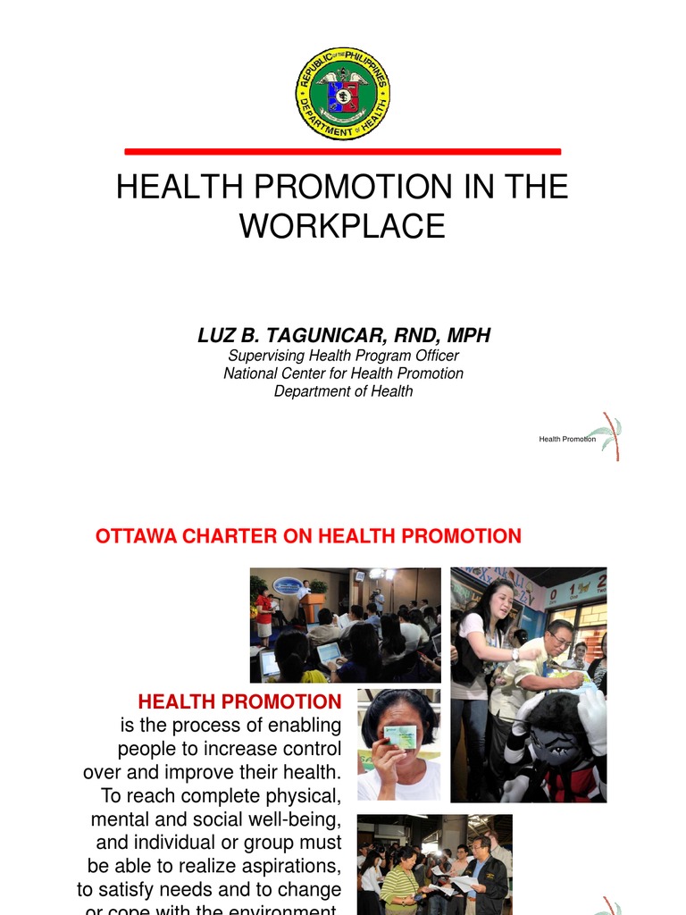 02 - Health Promotion in The Workplace (Compatibility Mode) | PDF ...