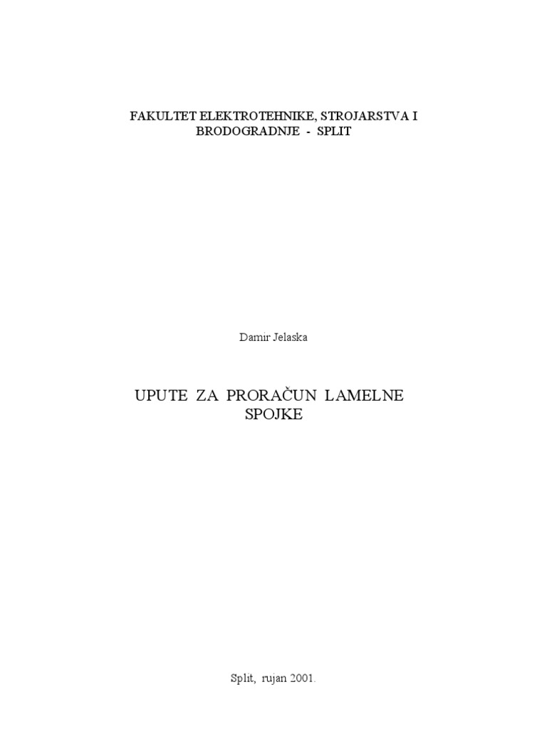 Lamelna Spojka | PDF