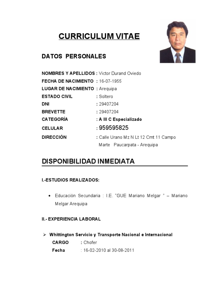 Curriculum Duran | PDF