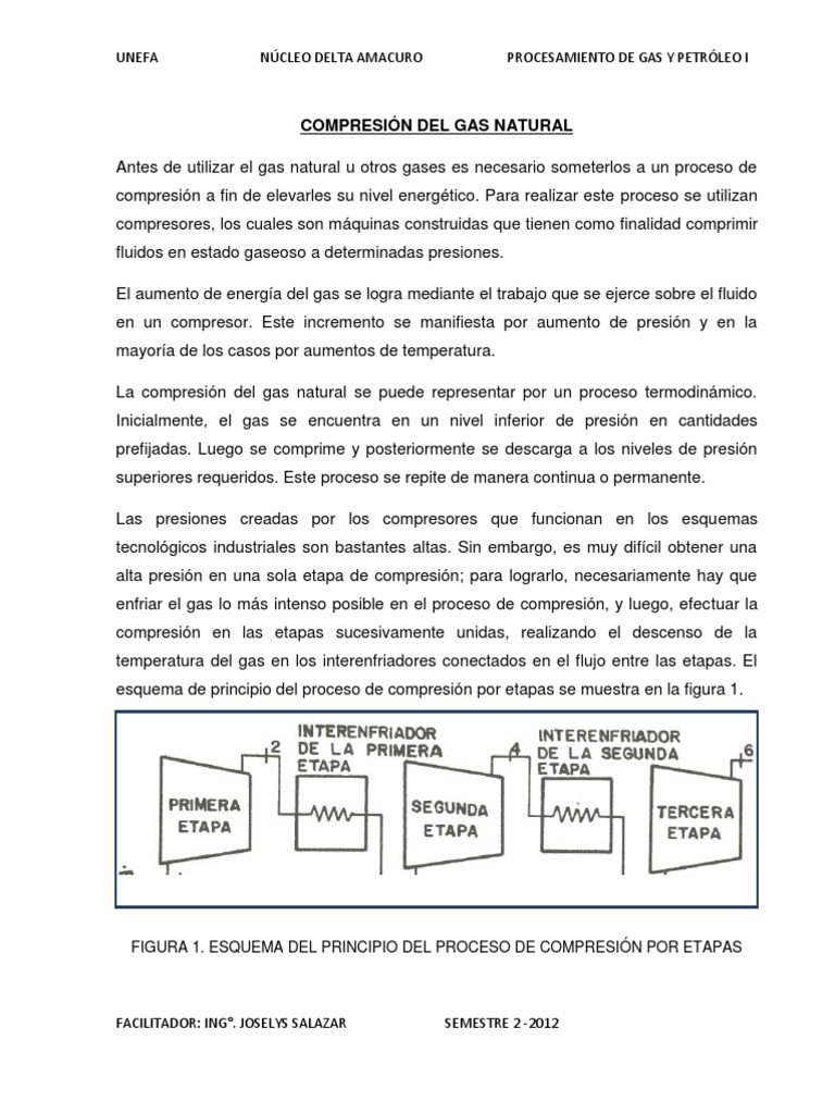 Compresión y Tipos de Compresores de Gas | PDF | Gases | Presión
