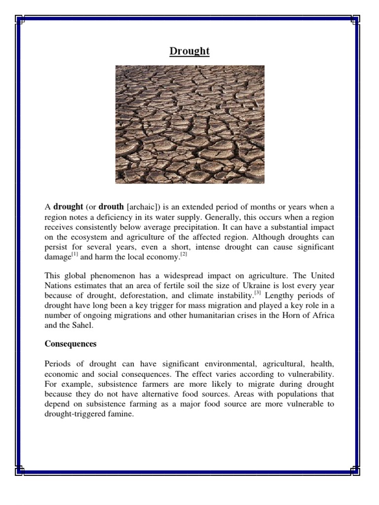 Drought | Drought | Agriculture