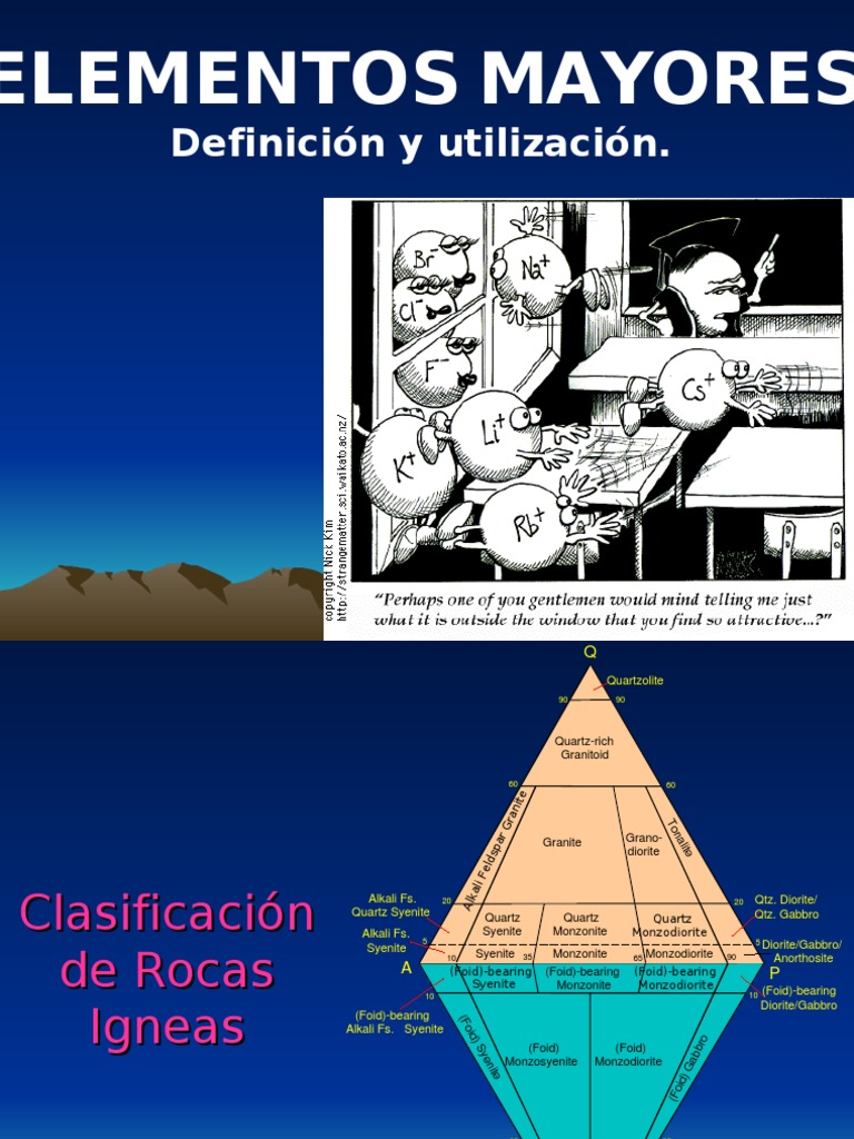 Elementos Mayores | PDF | Geoquímica | Minerales