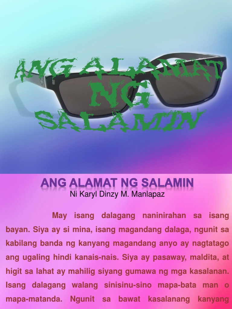 Ang Alamat NG Salamin | PDF