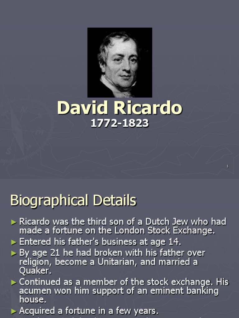 David Ricardo 2 | Value (Economics) | Labour Economics