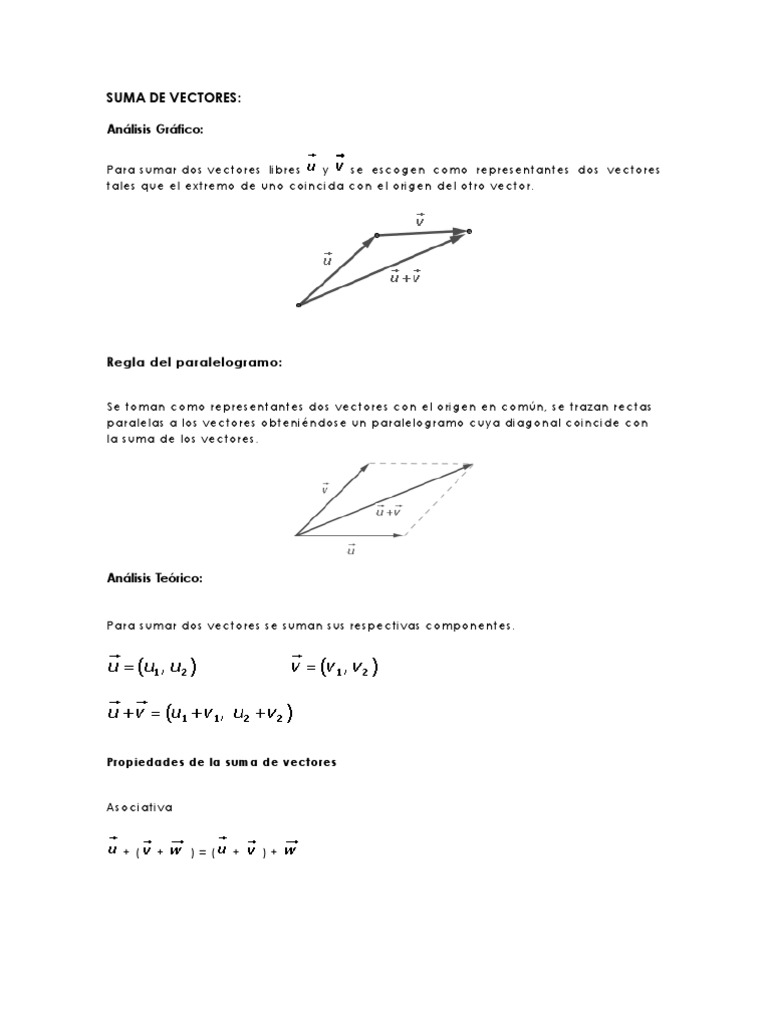Suma y Resta de Vectores y Vector Unitario en Tres Dimensiones | PDF ...