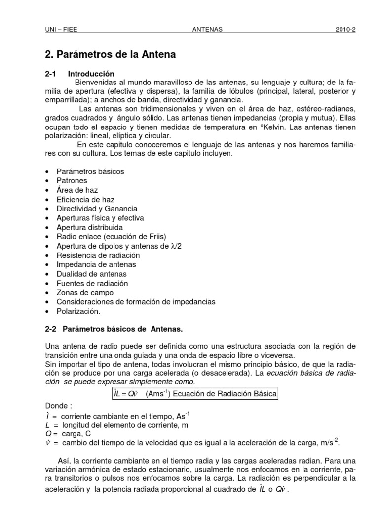 Antenas | PDF | Antena (Radio) | Polarización (ondas)