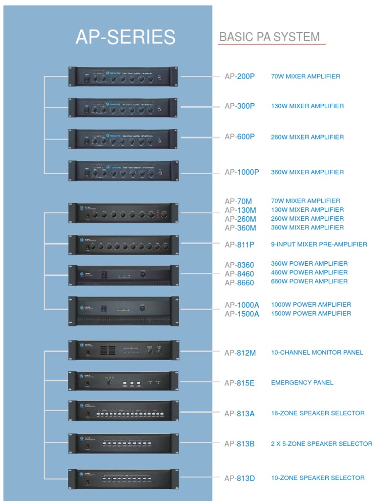 A Panalog Pa Systems | PDF | Loudspeaker | Amplifier