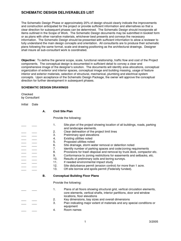 Schematic Design Deliverables Overview | PDF | Hvac | Life Cycle Assessment