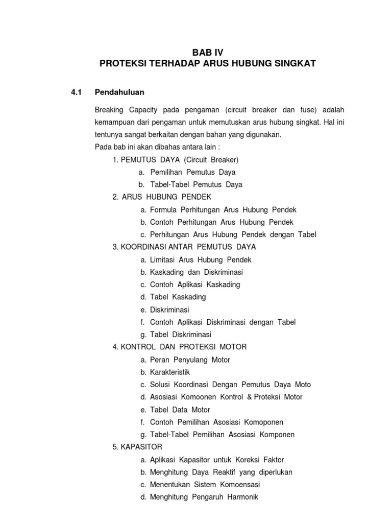 BAB IV Short Circuit | PDF