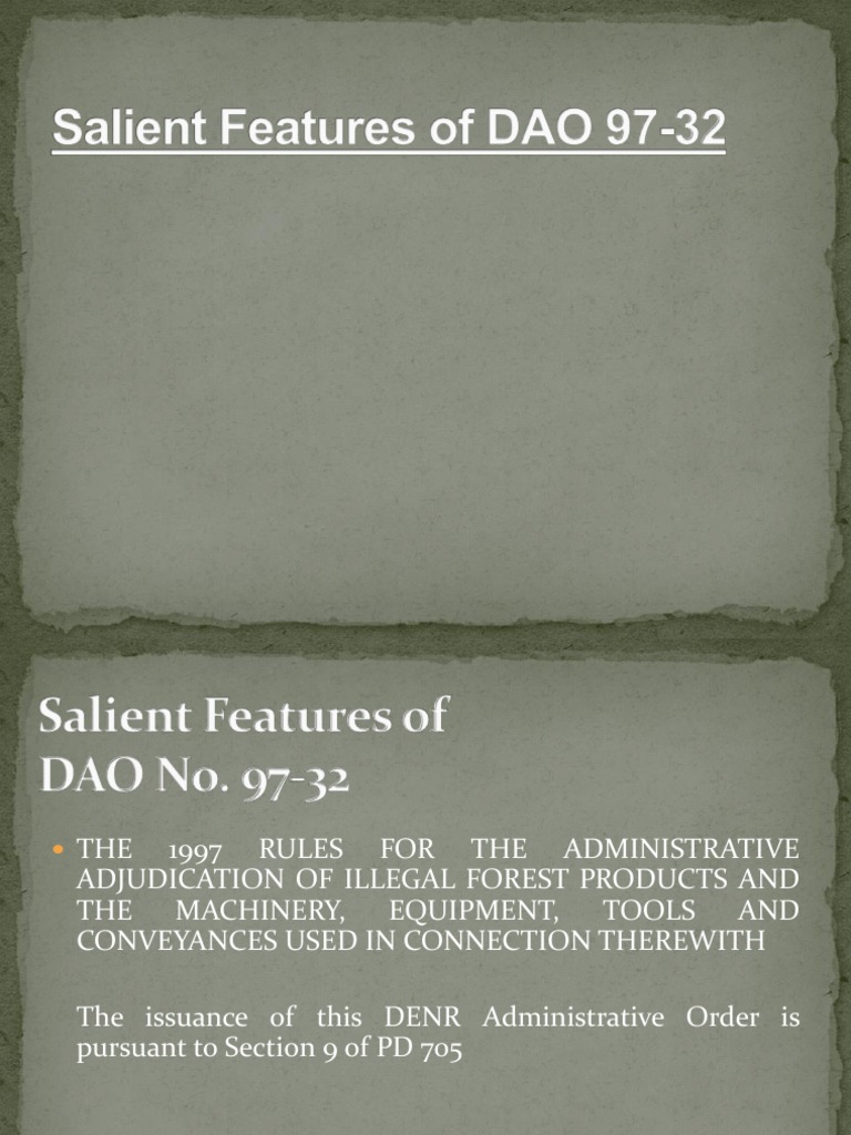 DAO 97 32 | Search And Seizure | Lawsuit