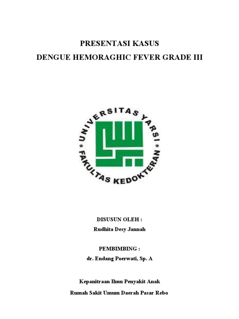 Laporan Kasus DSS RDJ | PDF