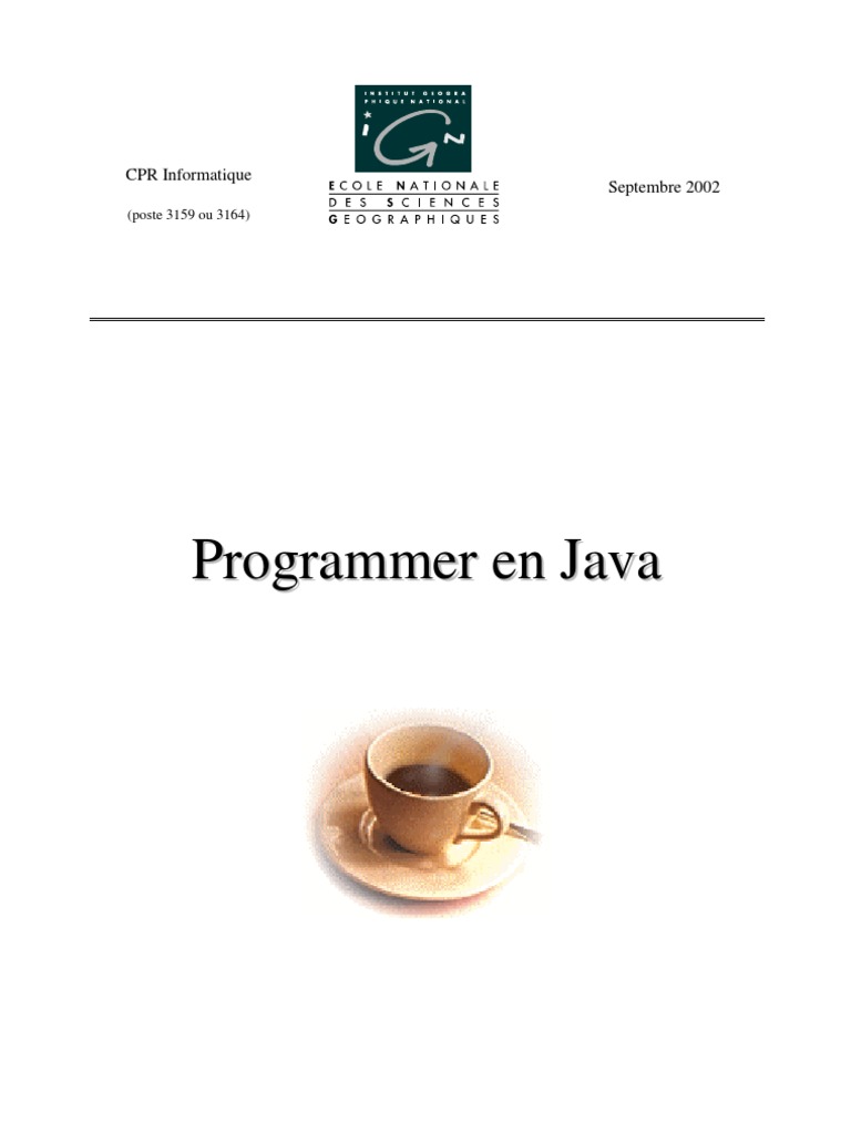 Java | PDF | Java (Langage de programmation) | Classe (informatique)
