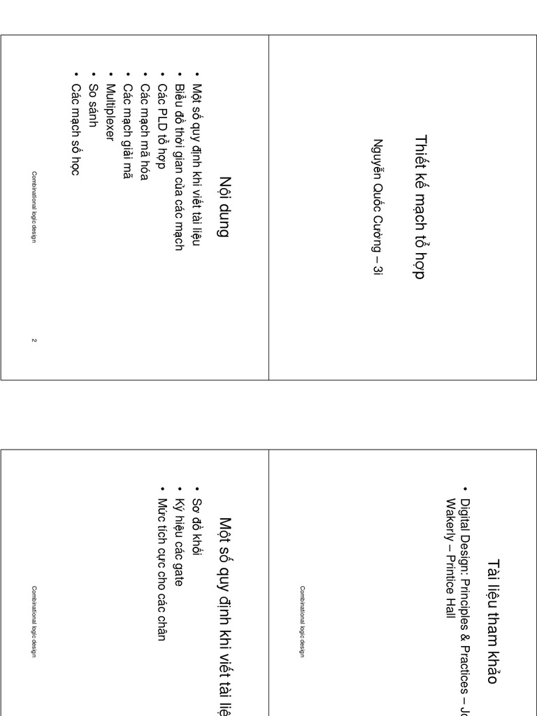 De-Combinational Logic Design | PDF