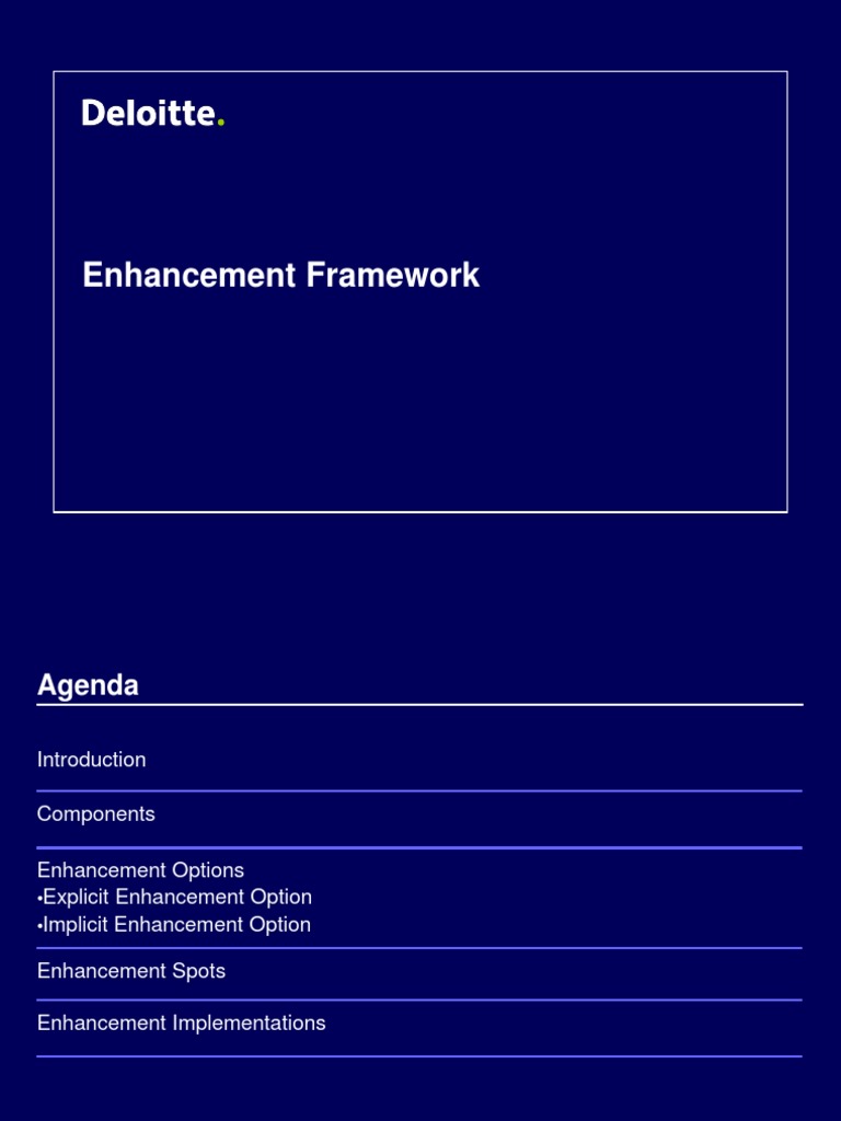 Enhancement Framework Pdf Software Framework Interface Computing
