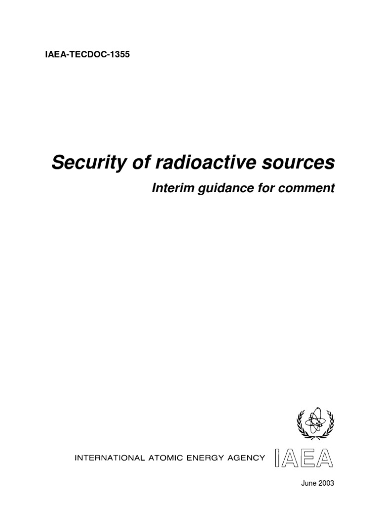 Security of Radioactive Sources | PDF | Threat (Computer) | Security