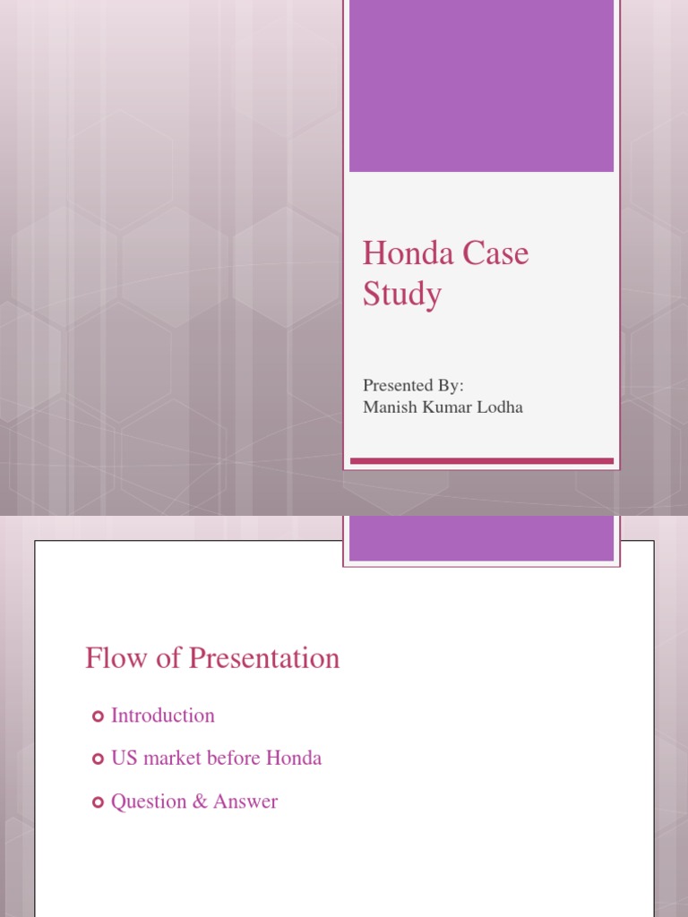 Honda Case Study | Download Free PDF | Honda | Motorcycle