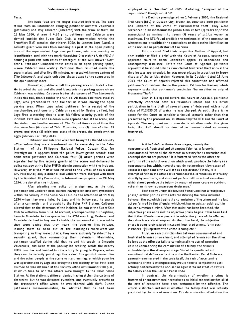 Correccional As Minimum To Seven (7) Years of Prision Mayor As | PDF ...