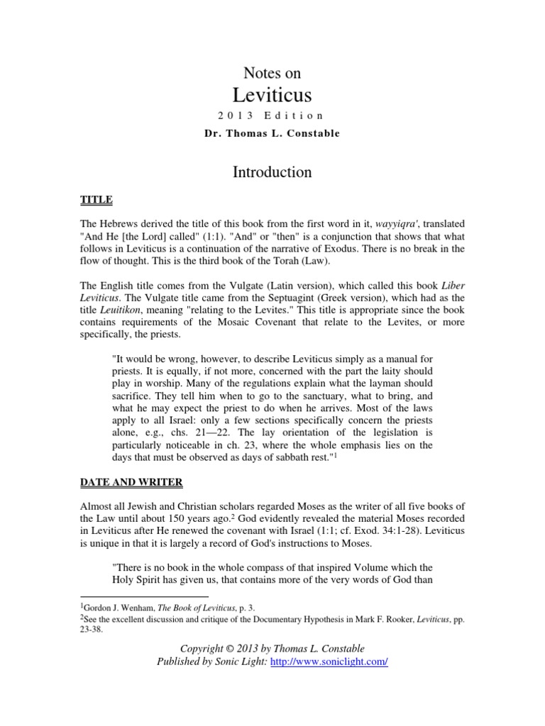 Leviticus | PDF | Book Of Leviticus | Torah